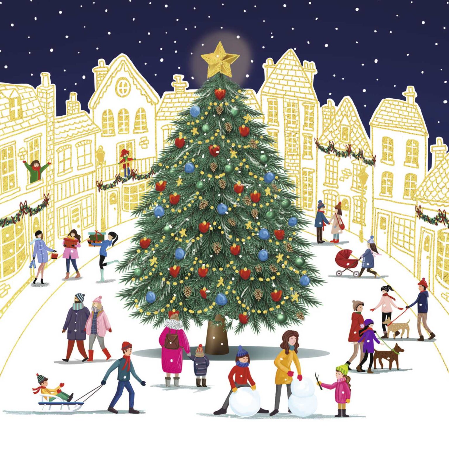 Gingerbread Houses Around The Tree - Brain Tumour Research Charity ...